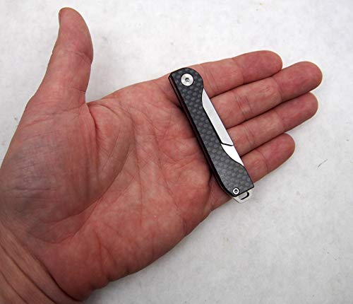 outROAR Gear Folding Scalpel Knife with Carbon Fiber Handle & 10 Replaceable Blades, Slip Joint Action, EDC Pocket Knife