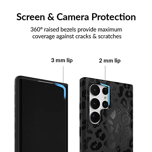 Velvet Caviar Compatible with Samsung Galaxy S23 Ultra Case for Women [8ft Drop Tested] Cute Protective Phone Cases - Black Leopard (S23 Ultra, 2023 Release, 6.8")