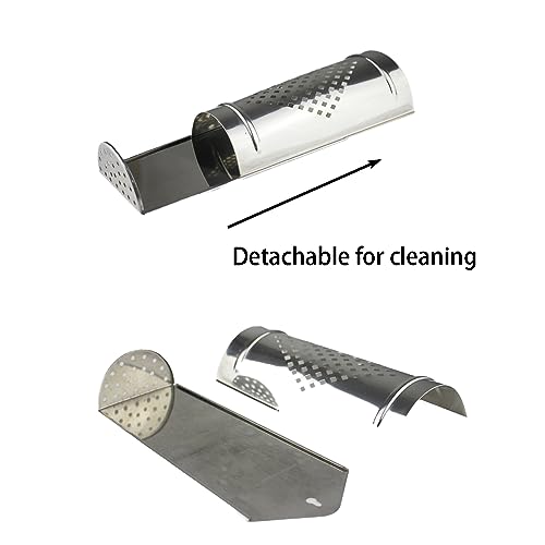 Stainless Steel Ice Scoop with Magnetic Holder for Ice Maker, Kitchen Freezer or Refrigerator,Great Accessory for house appliance with trackless Velcro Included if your appliances are non-magnetic