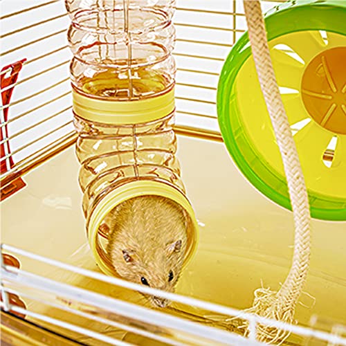 YIBOPET Hamster Cage Small Animal Cage 3 Layers Transparent Cage Size:10.6"(W) X8.1(L) X18.3 (H) Suitable for Hamsters up to 3.5 inch in Length