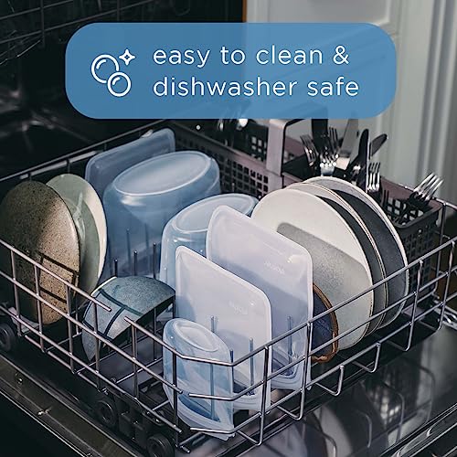 Stasher Reusable Silicone Storage Bag, Food Storage Container, Microwave and Dishwasher Safe, Leak-free, 4-Pack Lunch/Travel Bundle, Endangered Seas
