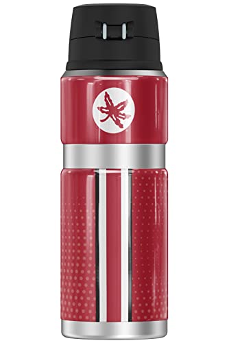 THERMOS The Ohio State University OFFICIAL Circle Dots STAINLESS KING Stainless Steel Drink Bottle, Vacuum insulated & Double Wall, 24oz
