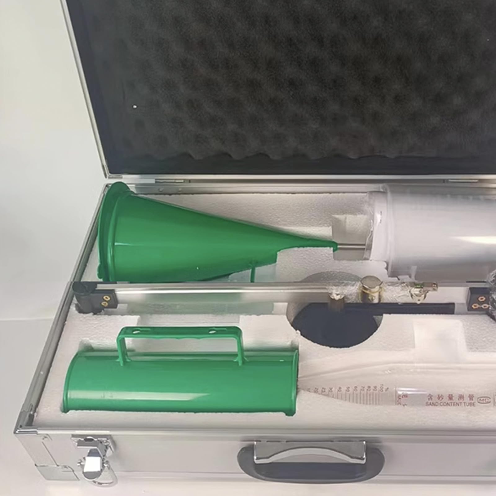 Slurry Test Kit, Portable Mud Tester, Mud Hydrometer, Sand Content Meter Kit, Sand Flow Meter and Mud Viscometer Kit with Marsh Funnel and Viscosity Cup, Slurry Testing Kit