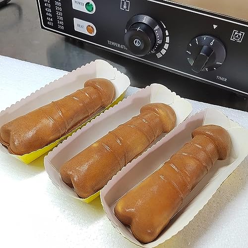 Vaseni Commercial Strange Shape Waffle Maker Machine, 4 PCS Non Stick Electric Waffle Iron, Hot Dog Baker, Waffle Iron Baking Machine, Pancake Maker, Waffle Ovens 1550W 110V