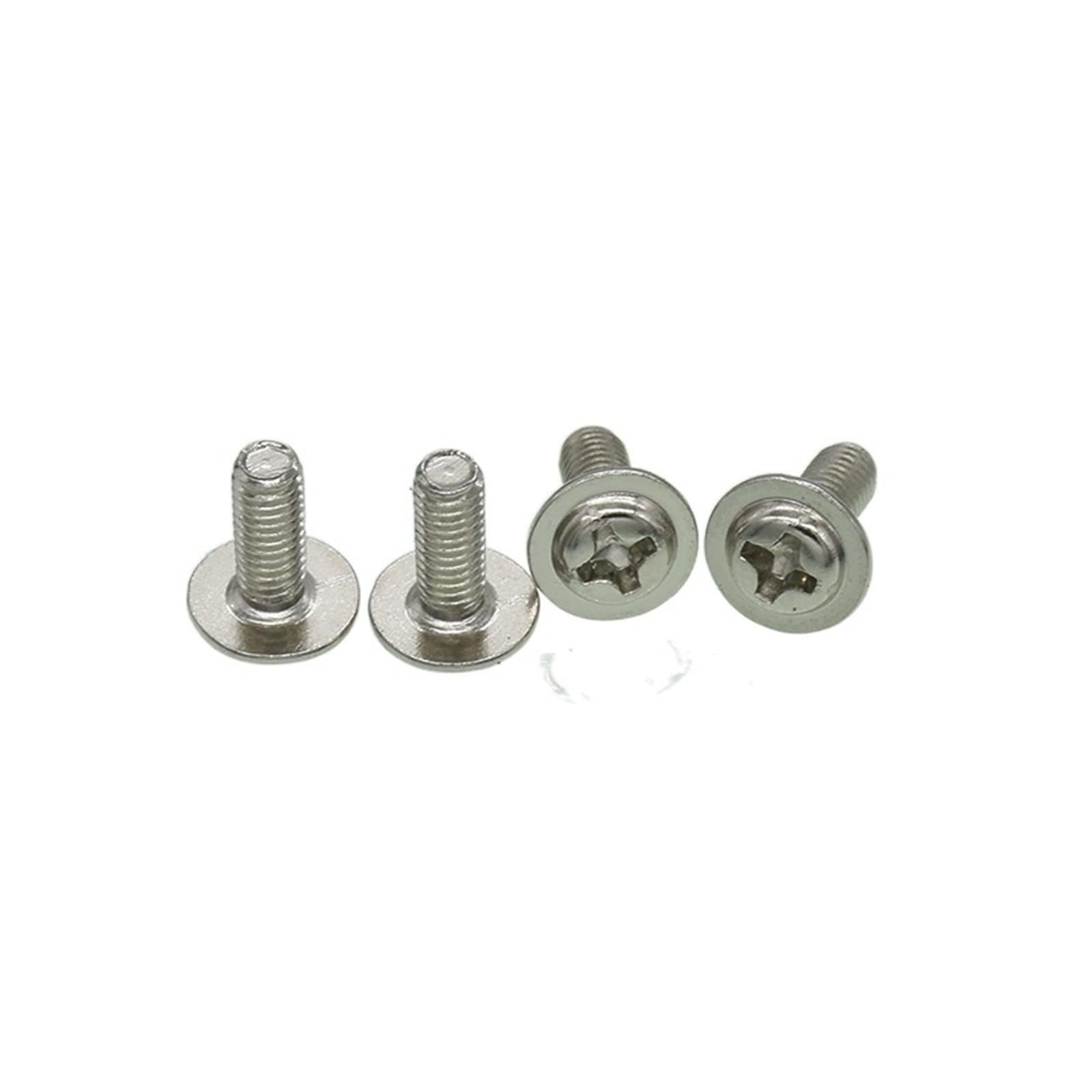 RORUN Wood Screws Nickel-Plated Cross recessed disc Head Screws with Collar for Computer Floppy disks
