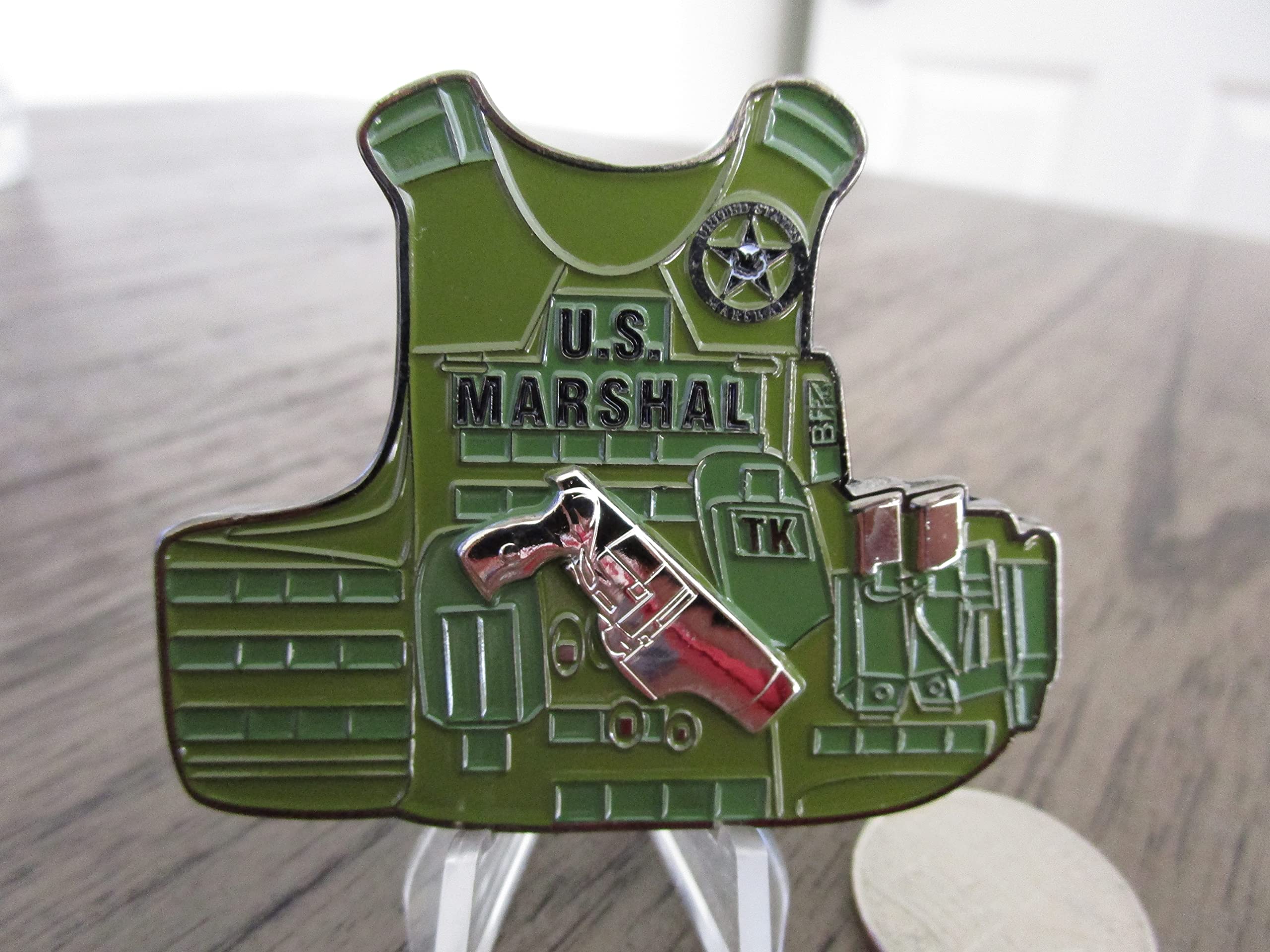 Police US Marshal New York Police Departmen Counter Terrorism Division Liason Tactical Vest Challenge Coin