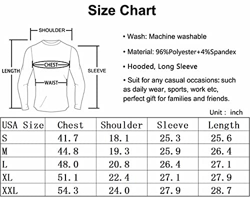 YuKaiChen Mens Hoodies Casual Midweight Long Sleeve Sweatshirt Dark Grey X-Large