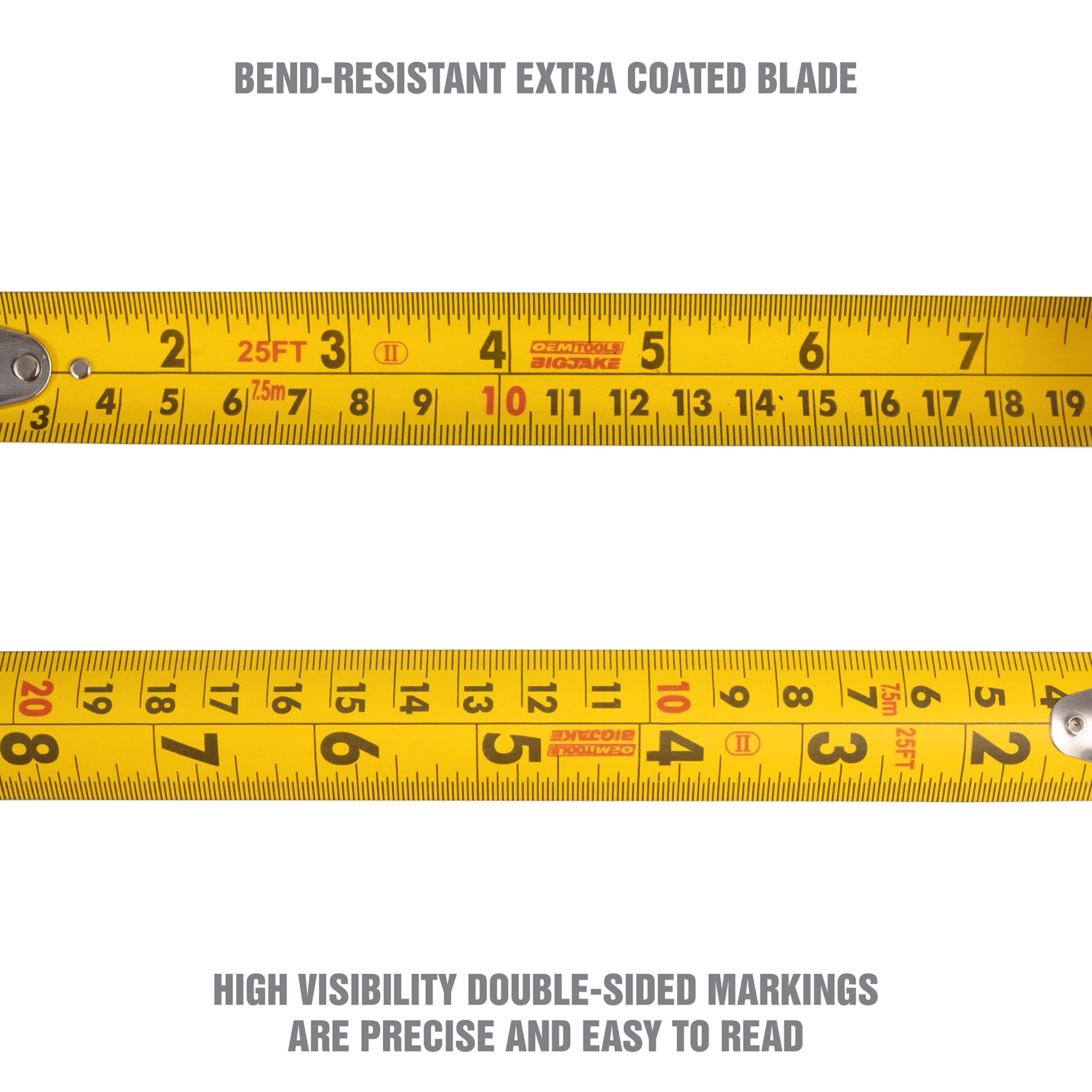 OEMTOOLS 25698 Big Jake 16’ Tape Measure, Electrician Tape Measure, Table Saw Tape Measure, Tape Measure with Magnetic Tip