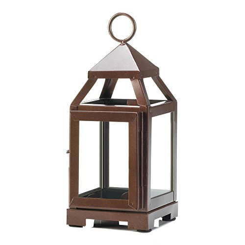 wakatobi Copper Mini Contemporary Candle Holder Lantern Light Terrace Outdoor Garden Patio