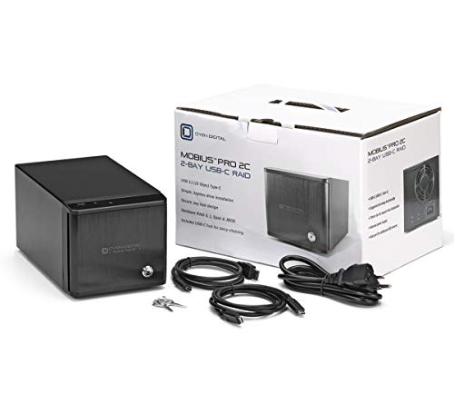 Oyen Digital 40TB Mobius Pro 2C 2-Bay USB-C RAID Hard Drive (3R2-2C-40TB)