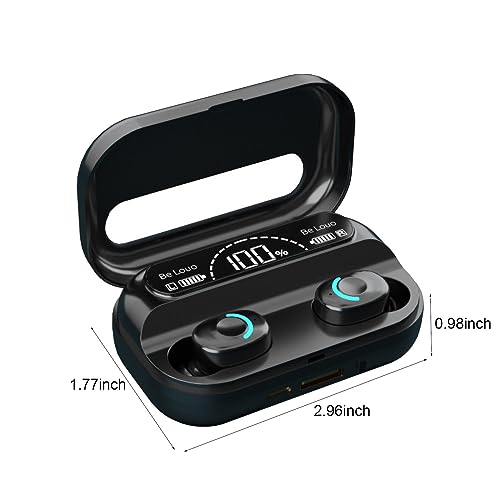 Qaailabf Wireless Earbuds in-Ear Earbud, Bluetooth Headphones 5.3 Stereo, Led Display, Breathing Lamp, Ip4 πΆπΊππΎππππππΏ Earphones Sport Headset for Workout, Running, Gym