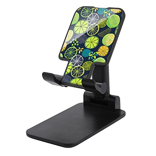 Summer Lemon Watermelon Foldable Desktop Cell Phone Holder Portable Adjustable Stand for Travel Desk Accessories