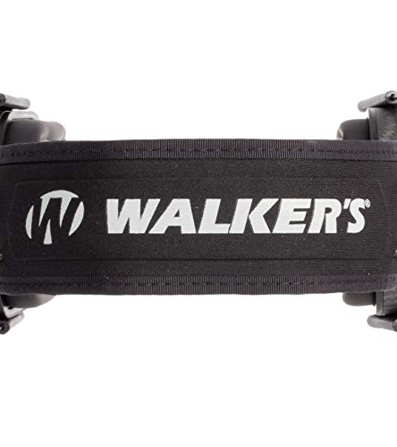 Walker's Razor Slim Passive Earmuff - Ultra Low-Profile Earcups - Black