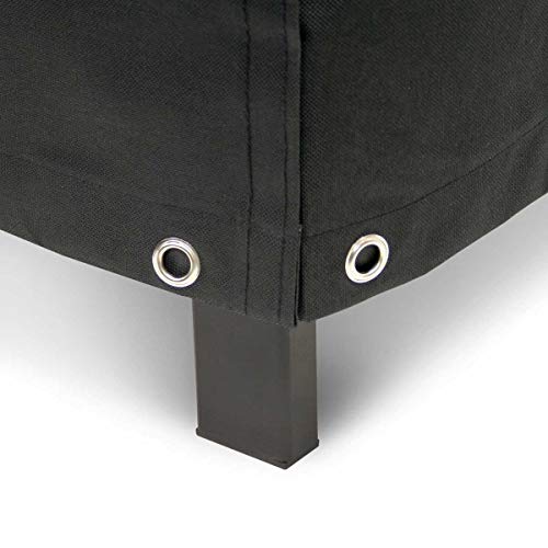 Pilgrim Home and Hearth Pro 60" Rack Outdoor Firewood Log Holder with Cover, Durable Black Powder Coat