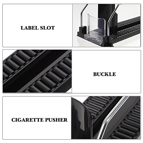 Vending Machine Pusher Glide Soda Can Dispenser for Refrigerator, Automatic Drink Dispenser Self-Pushing Fridge Drink Organizer Holds up to 5 Cans, 14 Inch Length Drink Pusher Tray