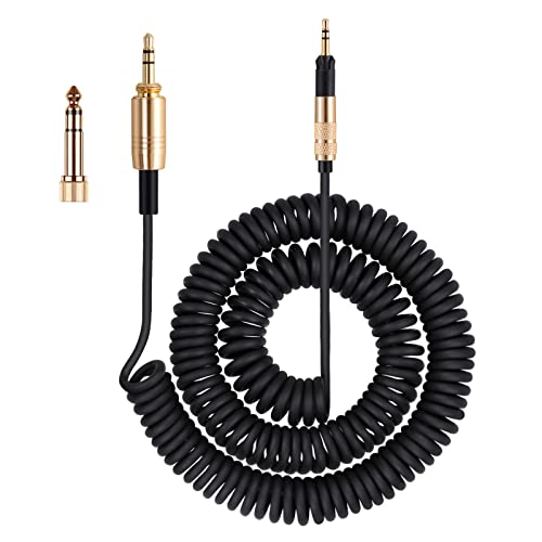 weishan Coiled Audio Cable Replacement for Audio-Technica ATH-M50X, ATH-M40X, ATH-M70X Gaming Headphones, 2.5mm to 3.5mm Extension Aux Cord Wire 5ft to 16ft