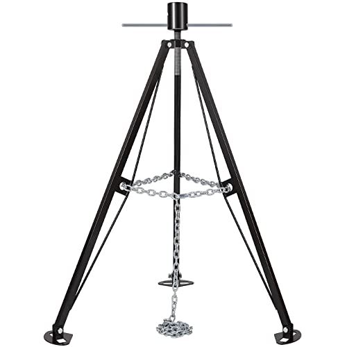 WEIZE 5th Wheel Tripod Stabilizer For trailer, Durable King Pin Stabilizer Adjustable from 39" to 53", 5000lb Load Capacity