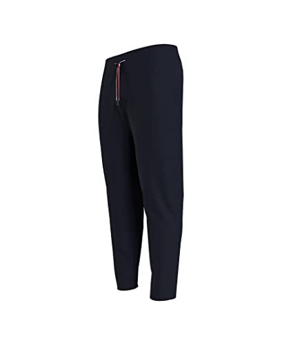 Tommy Hilfiger Men's Essential Fleece Jogger Sweatpants, Hilfiger Navy, XXL