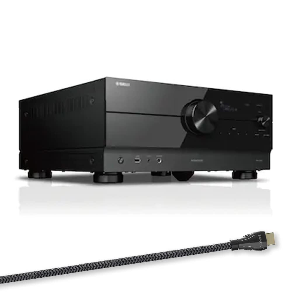 Yamaha RX-A8A AVENTAGE 11.2 Channel AV Receiver Bundle with 2m 8K Ultra High Speed HDMI Cable