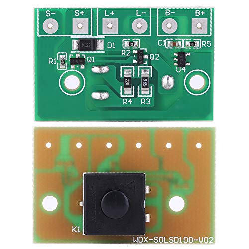 Solar Lawn Lamp Control Board, Solar Lamp Controller Compact Clear Connection Easy to Operate for Garden