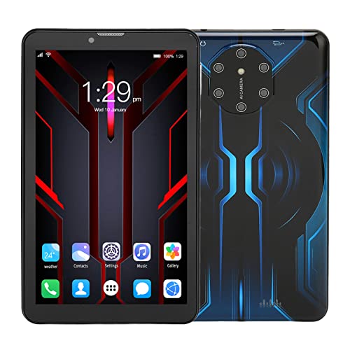 RTLR Calling Tablet, for Android 10 1960x1080 IPS Blue 4GB 32GB 100‑240V 7in Tablet for Study (US Plug)