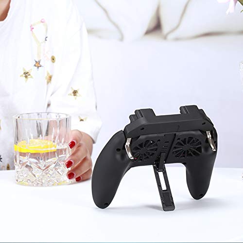 Shanrya Mobile Phone Gamepad, Comfortable Touch Dual Cooling Fans, Heat Dissipation for Smartphone Watching Film Playing Games(5000mah)