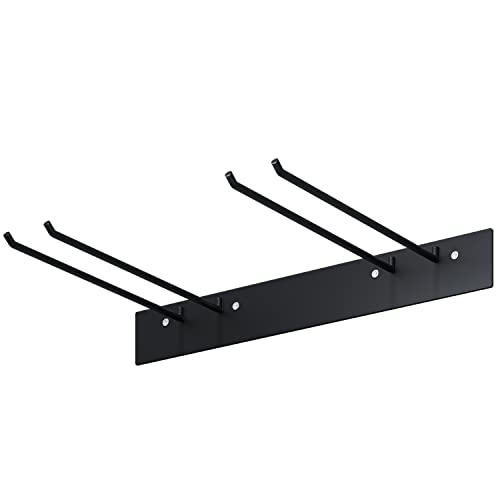 WIDEWHEEL Tool storage rack, garage wall mounted (with 6 hooks), heavy garden tool rack, can withstand 350 pounds, and can place brooms, mops, shovels, trimmers, water pipes, chairs, and More