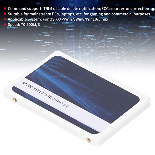 Solid State Hard Drive, Small Size SATA Hard Drive Storage Capacity with 70-500M/S for Mainstream PCs for PC(#8)