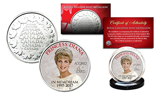 Princess Diana 1997-2017 20th Anniversary Royal Canadian Mint RCM Coin - Crown