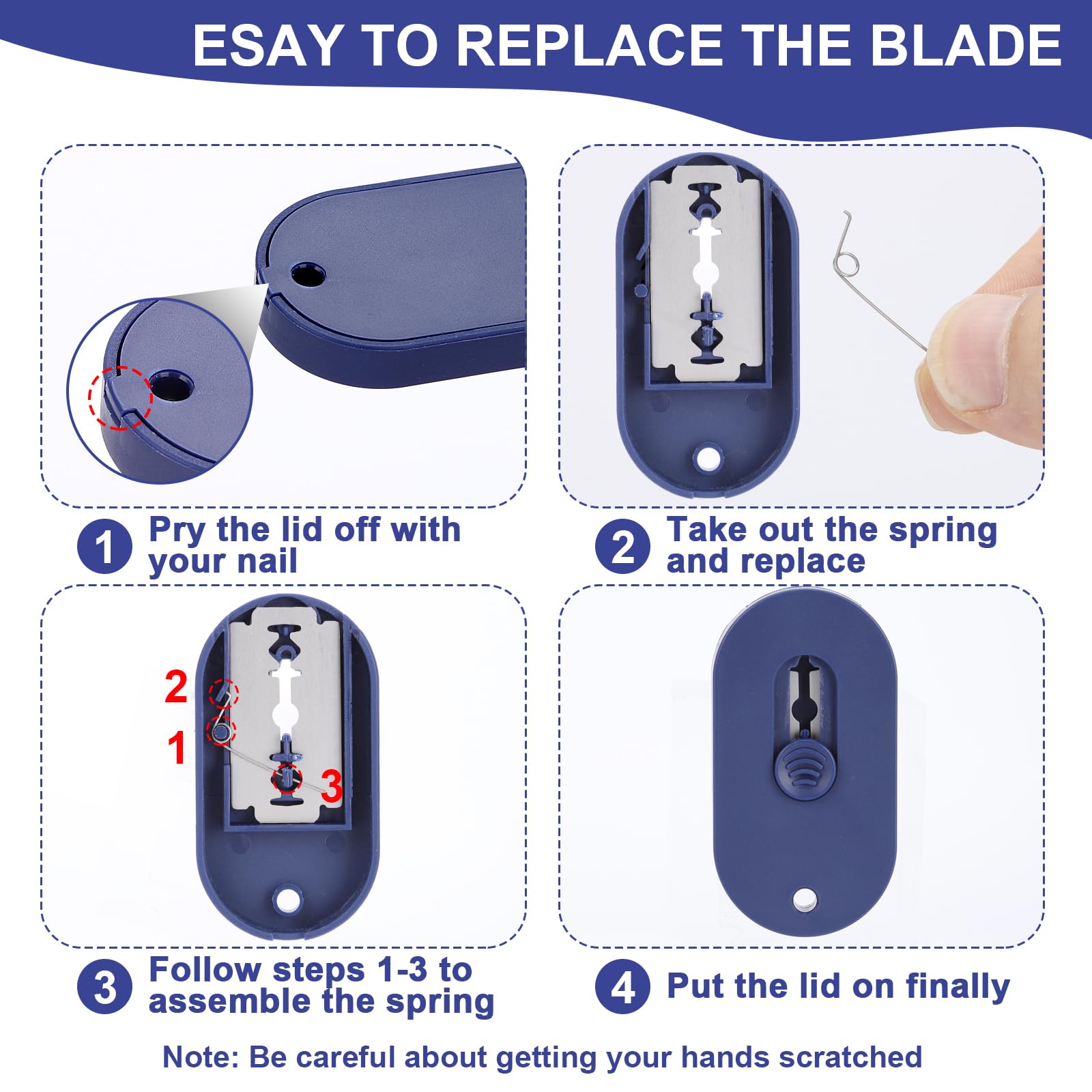 Upgraded Bread Lame Dough Scoring Tool-Magnetic Sourdough Scoring Tool with 5Pcs Blades, for Professional Sourdough Baking&Bread Making Tools, Premium Push-pull Handle Bread Scoring Tool Easy to Clean