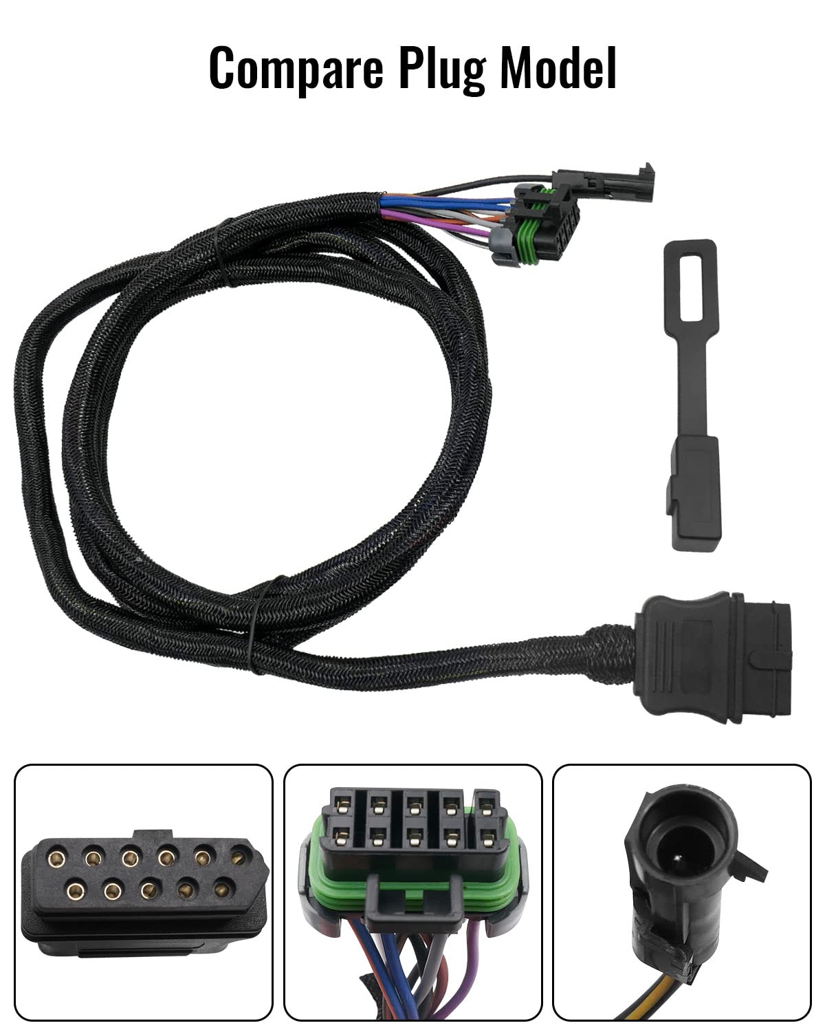 NTSUMI 11 Pin Vehicle Side Light Wiring Harness Replace 26357 22413 Fit for Western Fisher Blizzard SnowEx Plows with Dust Cover