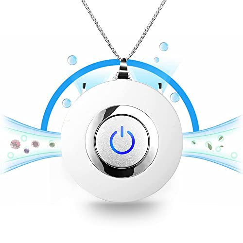 Portable Air Purifier Necklace,Mini Personal Wearable Air Purifier,USB Rechargeable, No Noise,for Car, Airplane, Bedroom, Office, Travel