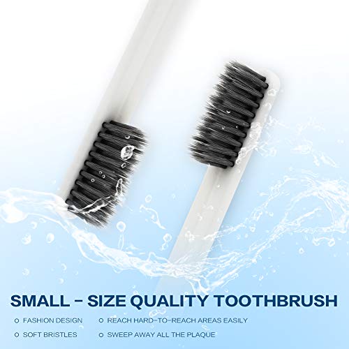 Ur-Excellent Individually Wrapped Hotel Toiletries Amenities Travel Disposable Toothbrush with Toothpaste Bulk,40 Count (White(40packs))