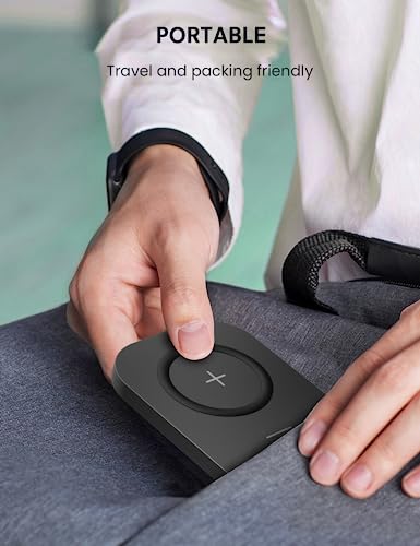Wireless Charging Pad, JoyGeek Dual Wireless Charger for iPhone 14 Plus/14 Pro/14/13 Pro Max/Pro/Mini/12,Airpods 3/2,Wireless Phone Charger for Samsung S22/S21,24W Fast Wireless Charger(Black)