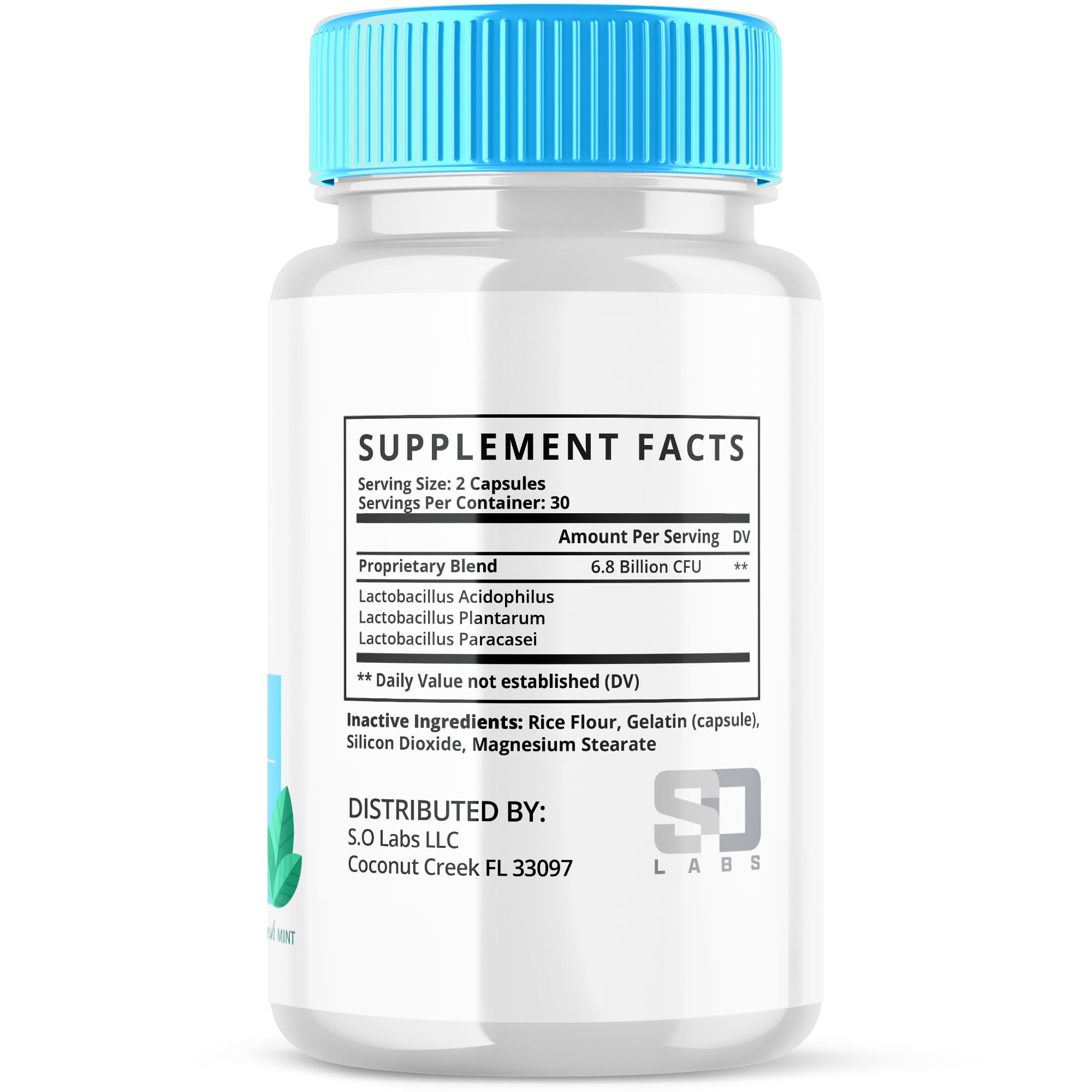S.O Labs Best Breath Oral Probiotic Advanced Protection for Teeth, Gums, & Bad Breath - Best Breathe Probiotic Supplement Pills for Healthier Teeth & Gums (1 Pack)