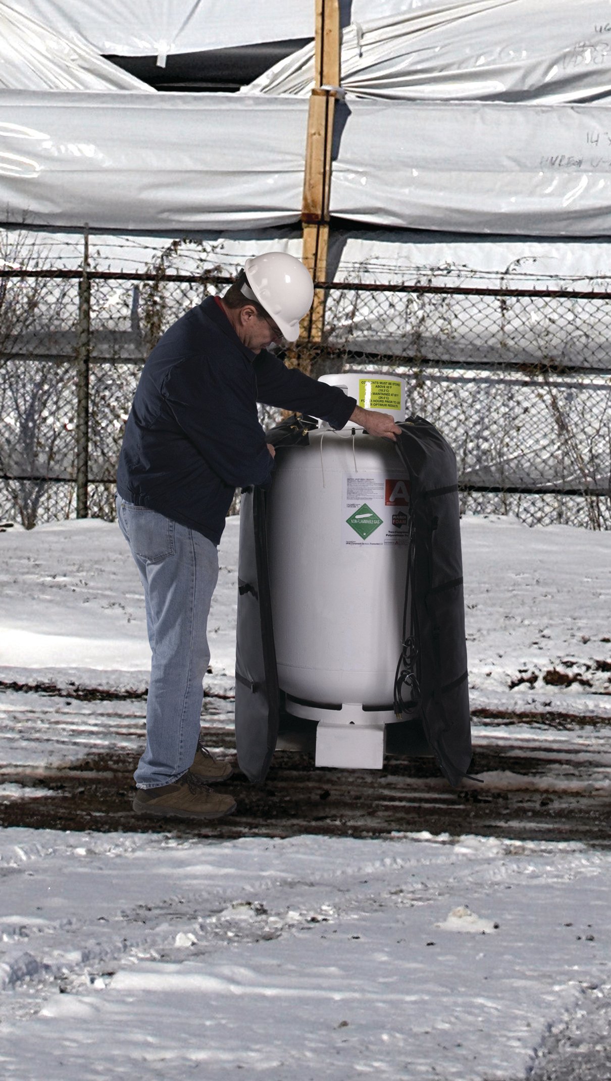 Powerblanket GCW420 Insulated Gas Cylinder Warmer Designed for 420 Pound Tank - Propane Tank Heater