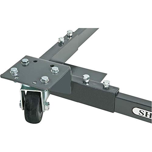Shop Fox D2057A Adjustable Mobile Base, Small Charcoal Grey
