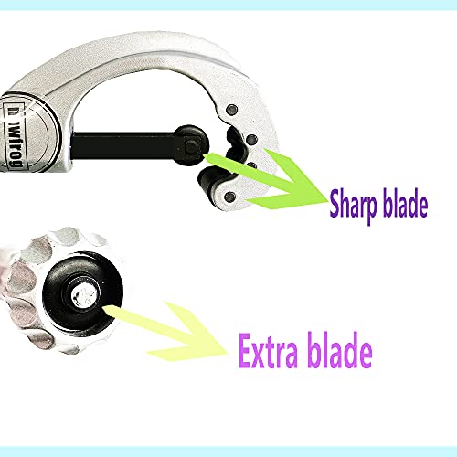 nuwfrog Tubing and Pipe Cutter 1/4 to 2-5/8 Inch with Extra Blade for Pipe Copper Thin Stainless Steel Tube