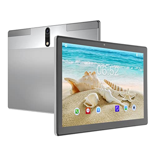 soobu 10.1in Tablet, 6GB 128GB HD Tablet Support Dual Card Dual Standby 1920x1200 Resolution for Drawing for Android8.1 (US Plug)