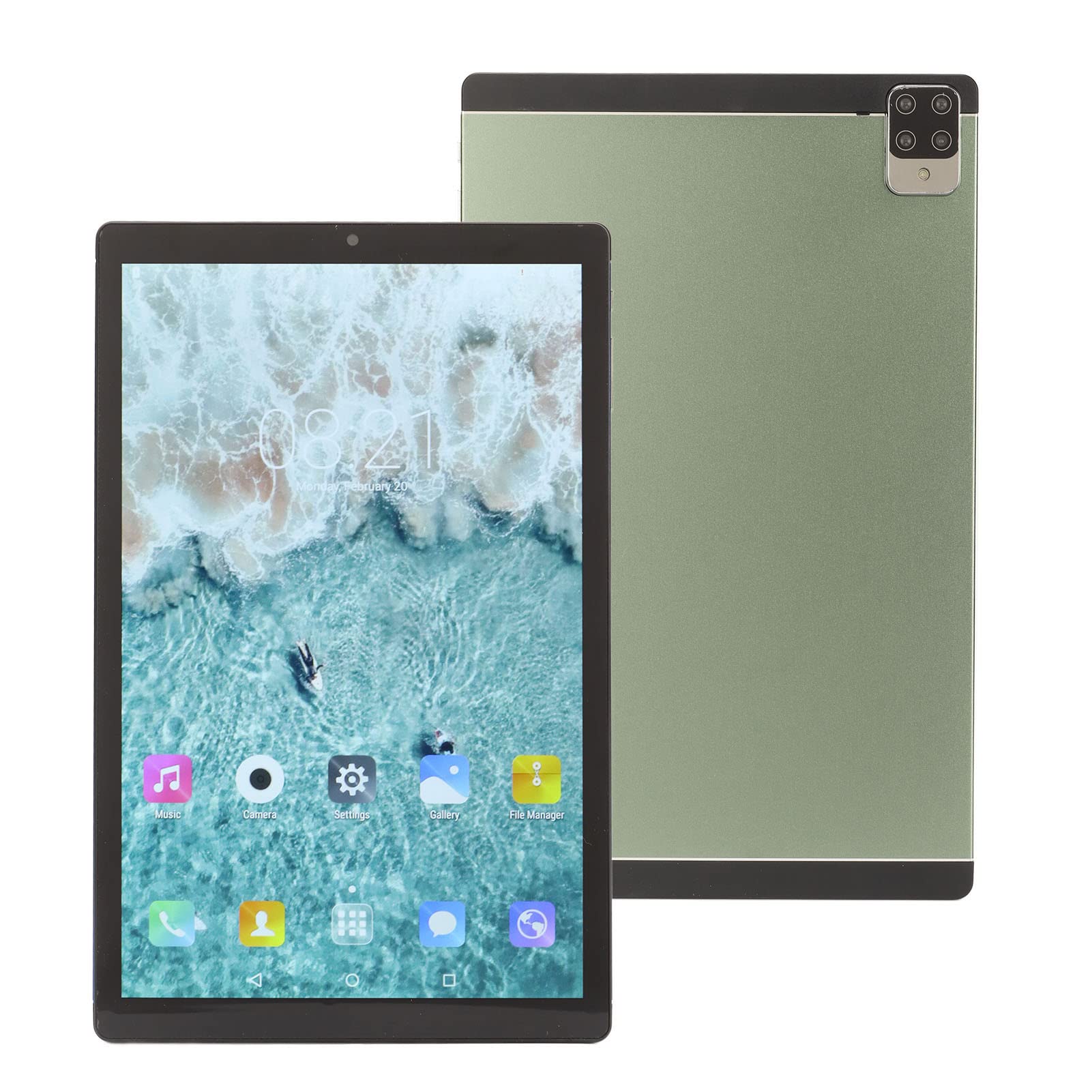 Rosvola Calling Tablet, Front 2MP Rear 5MP Dual Cards Dual Standby 10.1 Inch HD Tablet 100-240V for Amusement for Android 12 (US Plug)