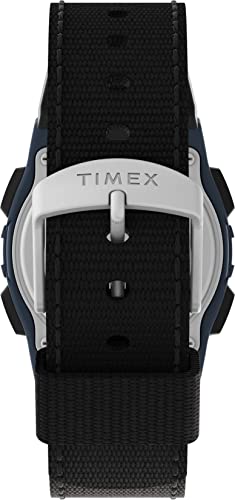 Timex Unisex Expedition CAT Midsize 33mm Watch - Black Strap Digital Dial Blue Case