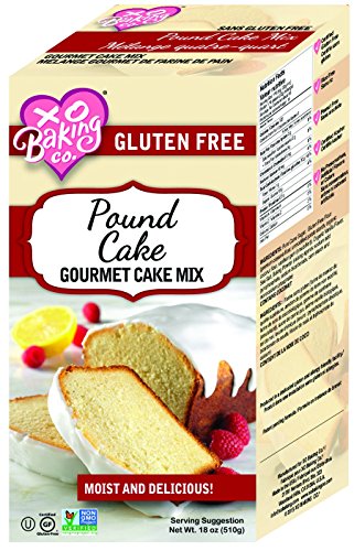 XO Baking Gluten Free Pound Cake Mix – Flavorful Non GMO Certified Cake Mix 18 Ounces