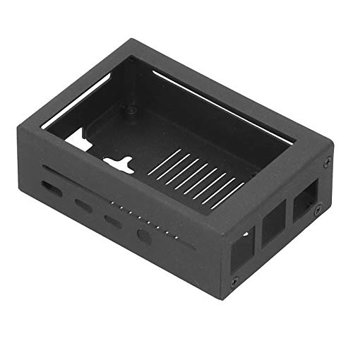 Soraz Protective Case Box, Professional Protective Case Rich Interfaces for Raspberry Pi 4B 2G 4G 8G for Protection(Metal Shell)