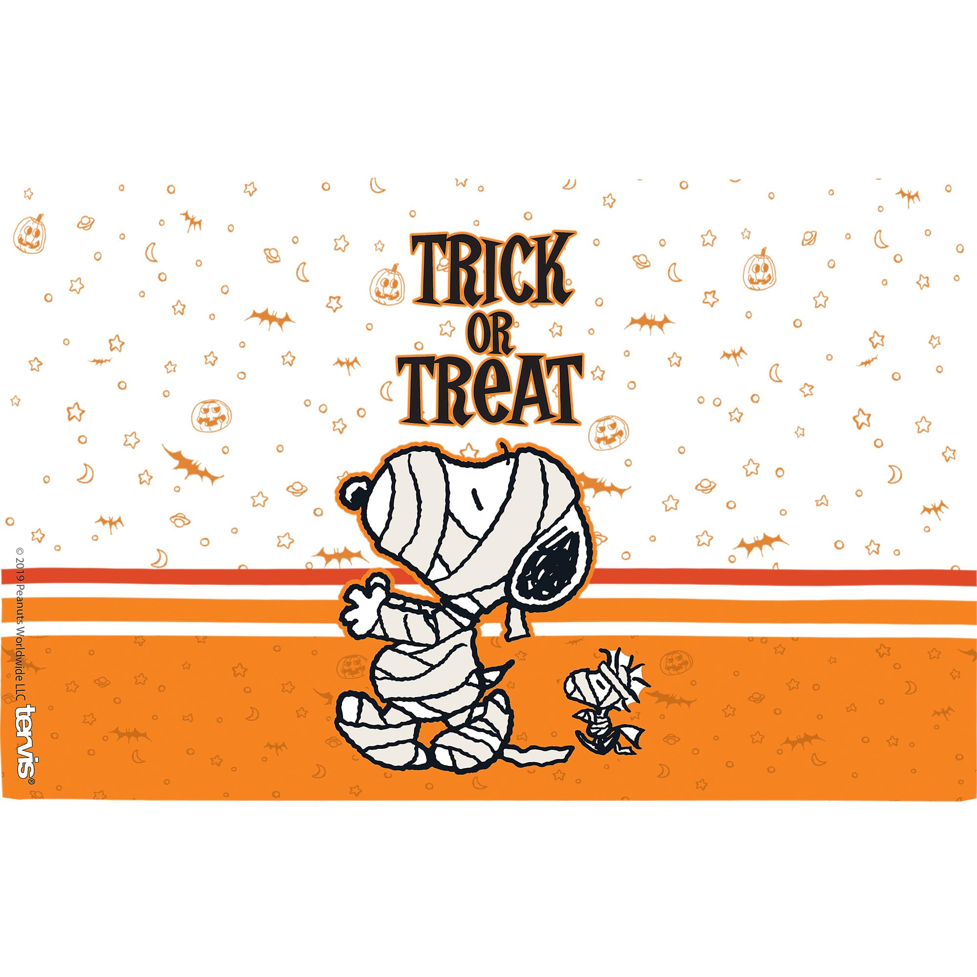 Tervis Peanuts - Halloween Snoopy Trick or Treat Made in USA Double Walled Insulated Tumbler Travel Cup Keeps Drinks Cold & Hot, 16oz, Classic