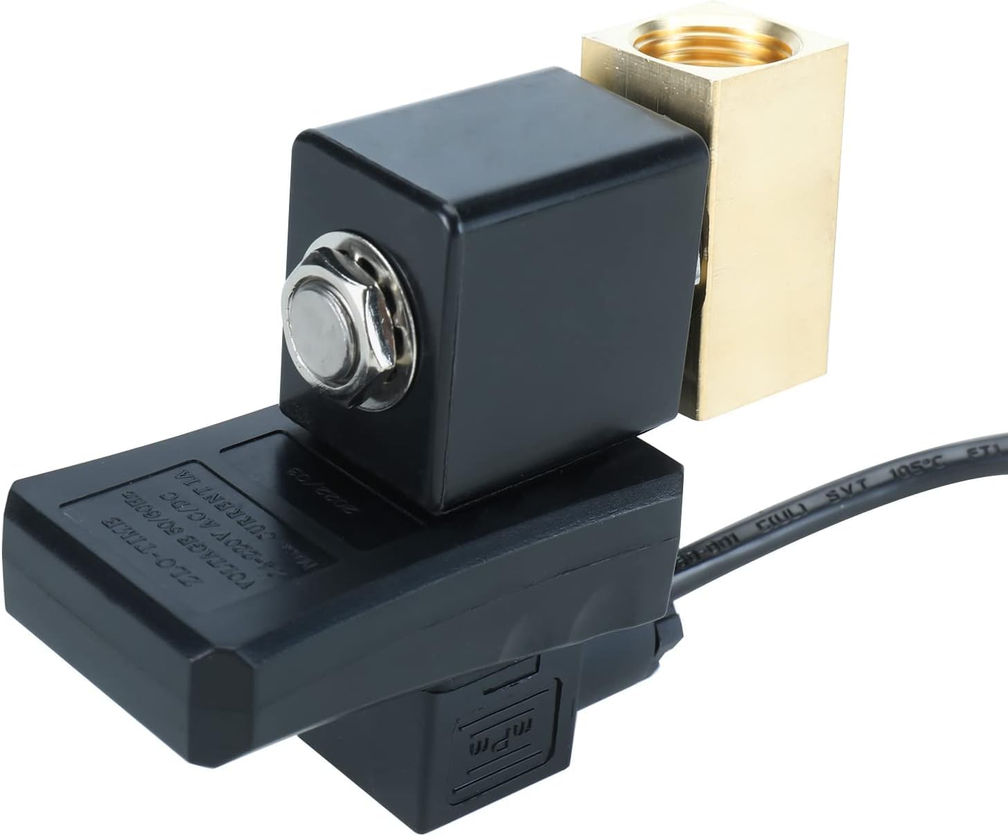 Yaegoo Automatic Gas Tank Valve, 1/2" AC 110V Automatic Timed Condensate Drain Valve with Power Cable
