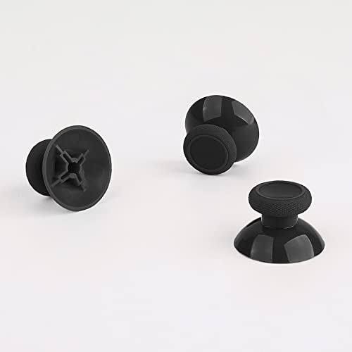 TOMSIN Replacement Joysticks for Xbox One Series X/S Controller,4PCS True Rubberized Thumbsticks Repair Kit for Xbox One Wireless Controller(Black)