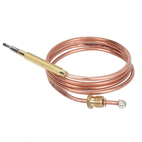 Oumefar Patio Heater Thermocouple Universal Thermocouple for Gas Fireplace Fire Pit Thermocouple Failure Safety Control Valve Kit BBQ Grill Fire Pit Heater 600mm