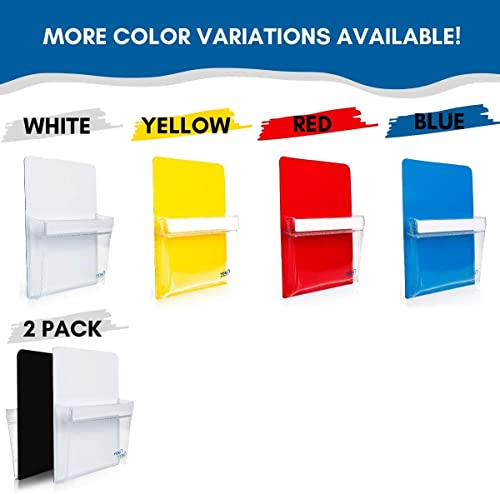YES4QUALITY Magnetic Pen Holder for Refrigerator with Strong Magnetic Back (2 Pack) - Dry Erase Marker Holder Ideal for Whiteboard, Fridge - Pencil Cup (2 Pack)