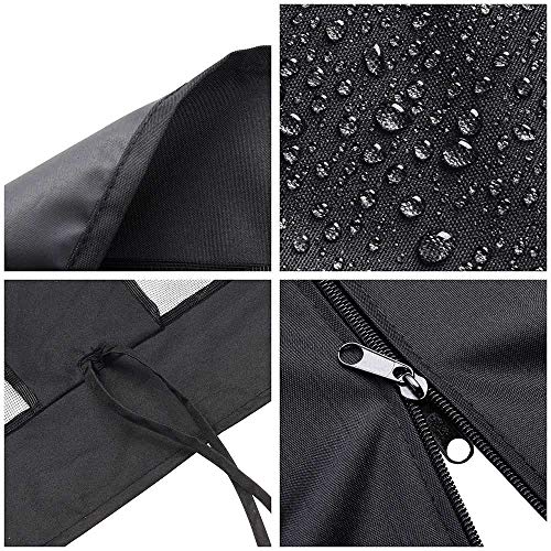 Yescom Universal Replacement Mesh Netting Screen Wall Sidewall Curtain with Zipper for 10x12ft Yard Gazebo Canopy Tent