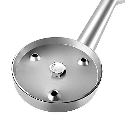 QWORK 23" Concealed Mount Safety Bath and Shower Grab Bar, Stainless Steel Shower Handle, Bathroom Balance Bar, Safety Hand Rail Support Bar for Handicap Elderly Injury, Wall Concealed Mount Handle